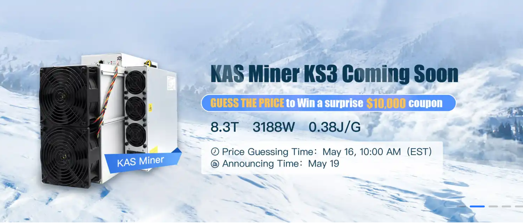 Buy Wholesale China Preorder Antminer Ks3 9.4t Kas Miner Bitmain Ks3 8 ...