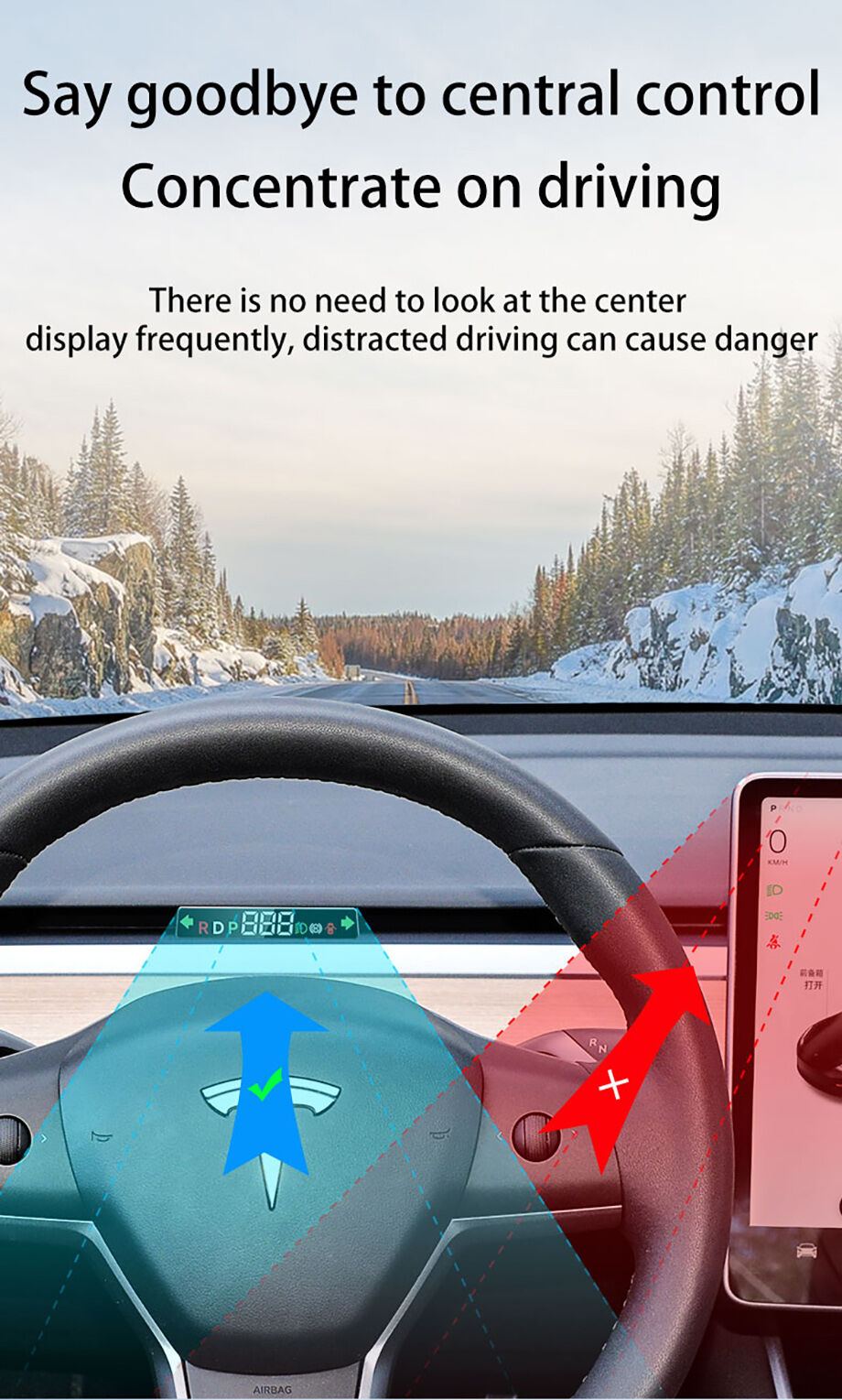 Buy Wholesale China Tesla Model3 Y Hud Speed Code Vehicle Speed ...