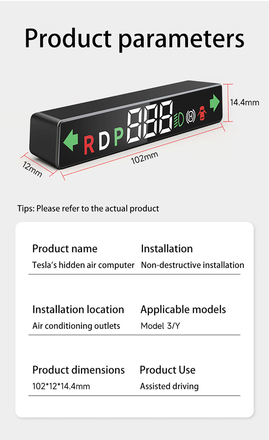 Buy Wholesale China Hud Speed Code Table Tesla Model3 Y & Hud Speed ...