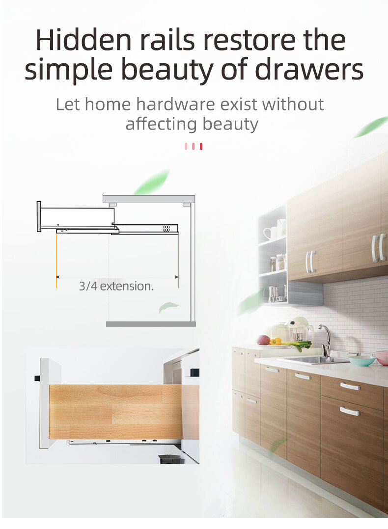 Buy Wholesale China 7/8 Partial Extension 2 Fold Drawers Channel ...