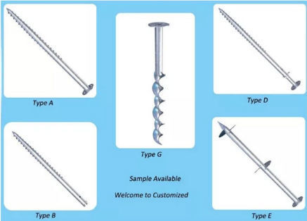 Ground Screw,astm Post Anchor, Galvanized Solar Mounting Ground Spiral ...