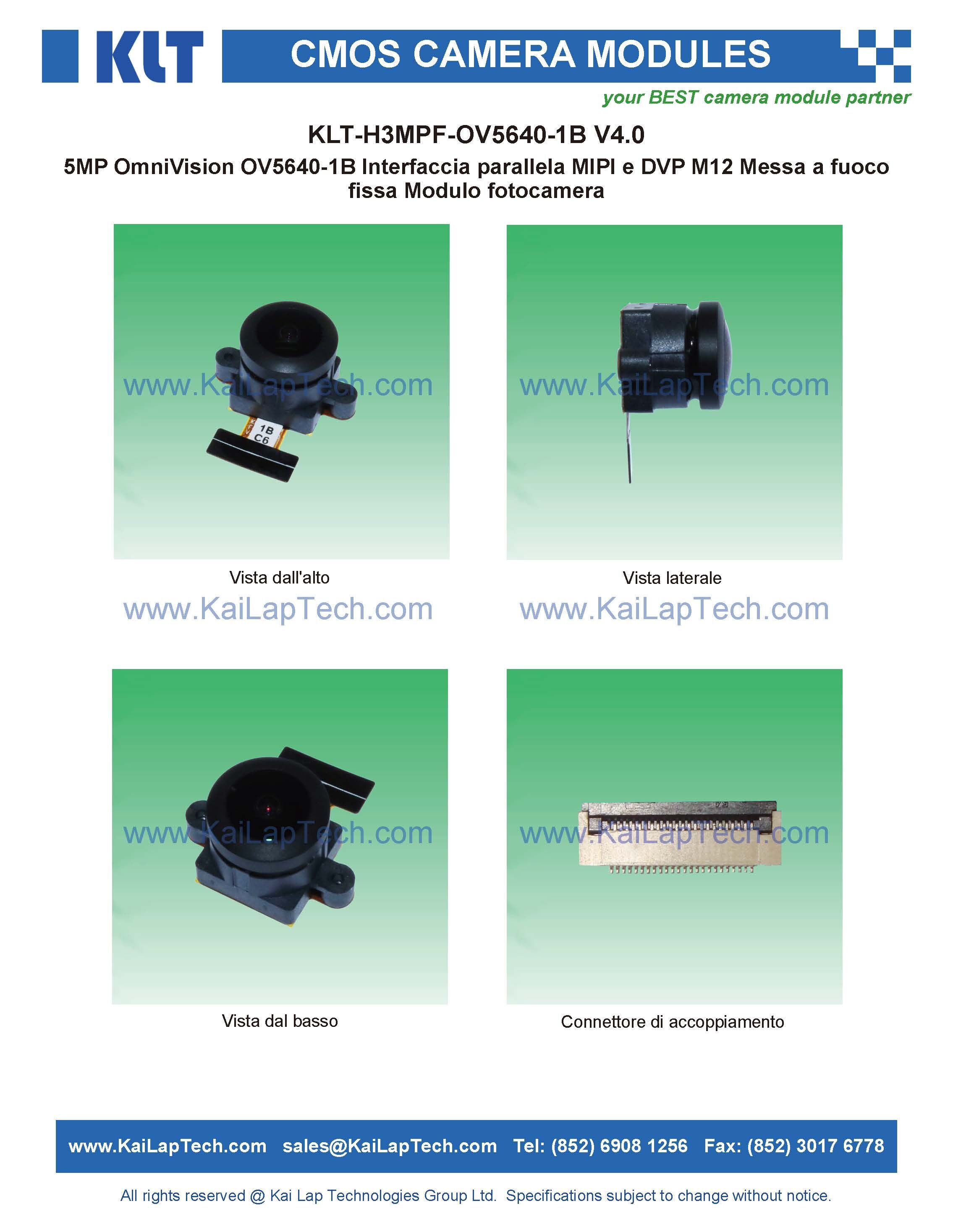 Buy Wholesale Hong Kong SAR Klt-h3mpf-ov5640-1b V4.0 5mp Ov5640-1b ...