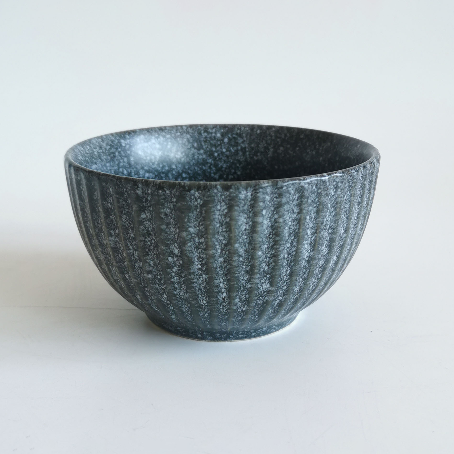 Ceramic Bowl Set Of 6 With Metal Stand，embossed Vertical Bowl#0790_023 ...