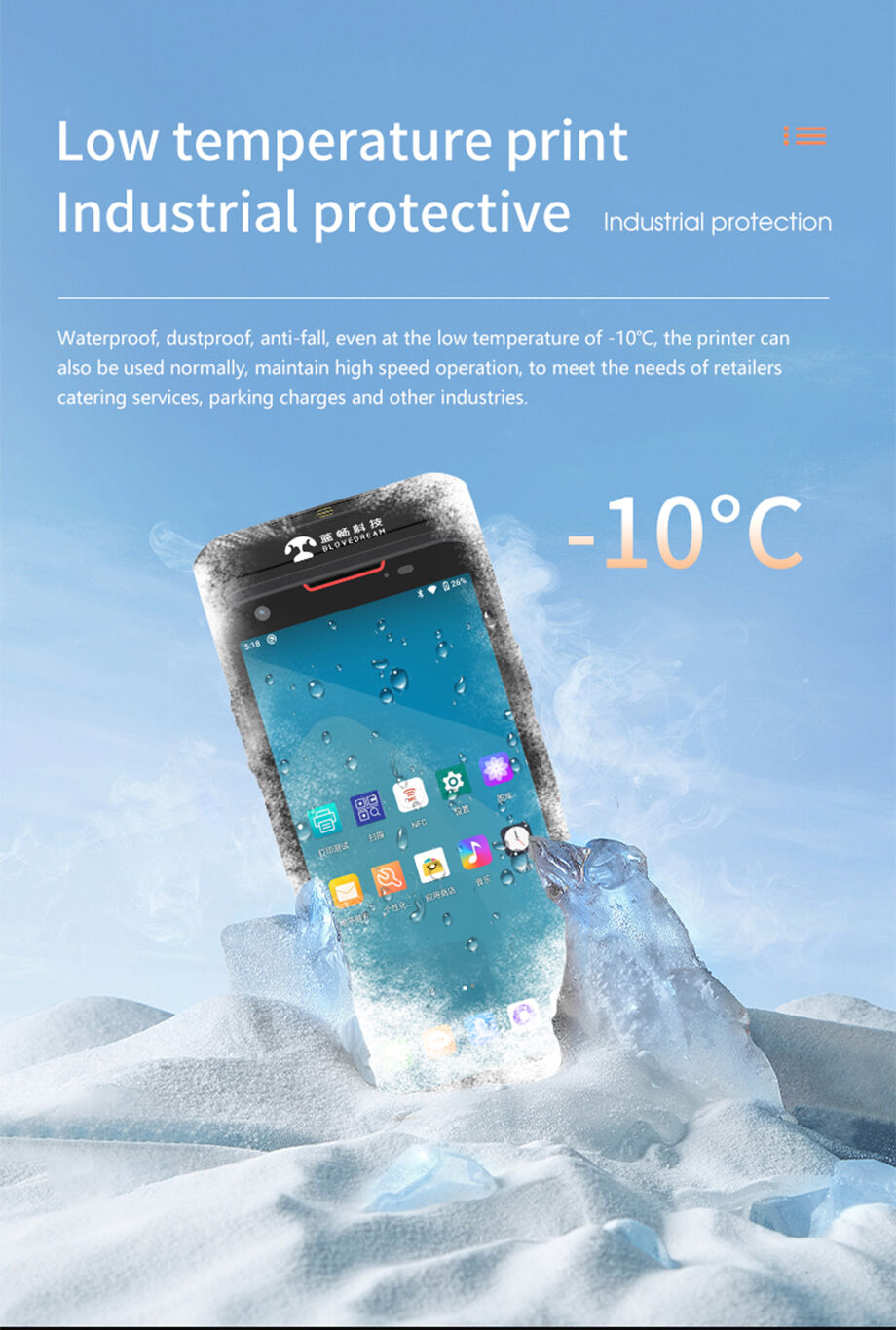 Buy Wholesale China Blovedream P501 Rugged Android Handheld Terminal 1d 2d Barcode Scanning ...