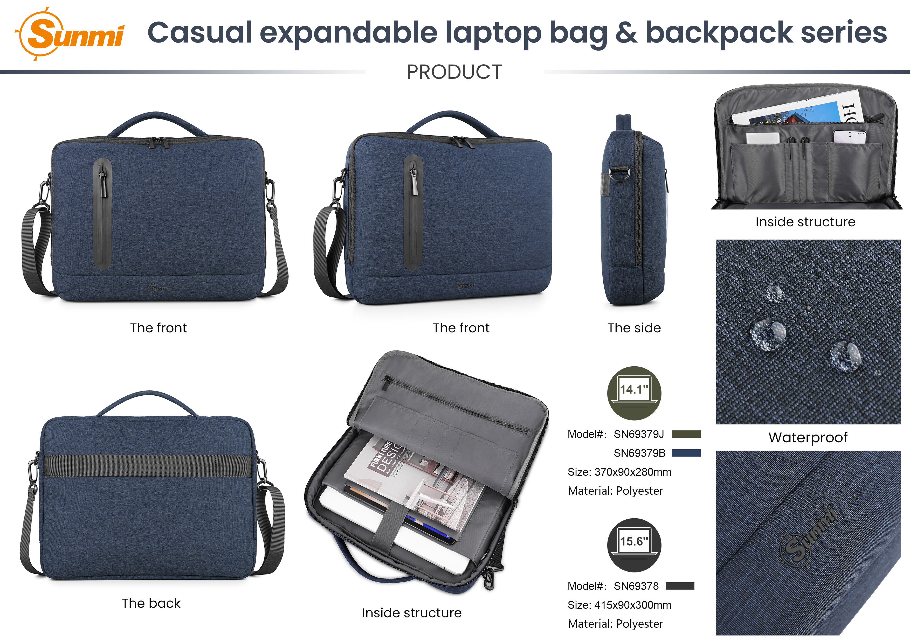 Buy Wholesale China Eco Laptop Bag, 15.6" Rept Notebook Bag, Pc Bag ...