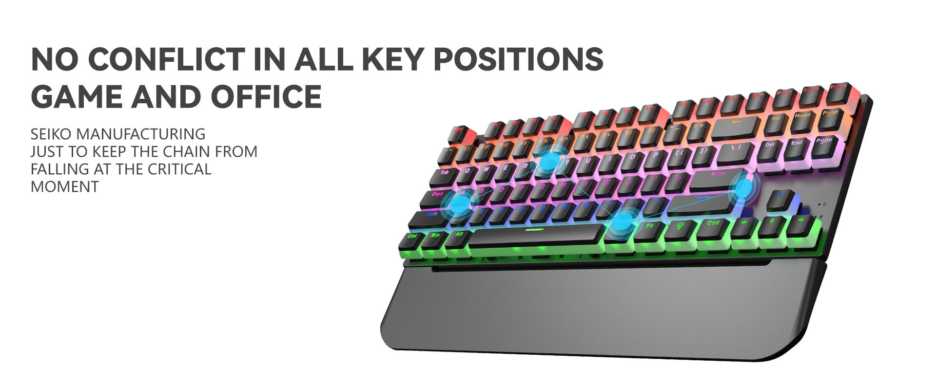 Buy Wholesale China Usb Wireless Gaming Glow Keyboard 87 Keys ...