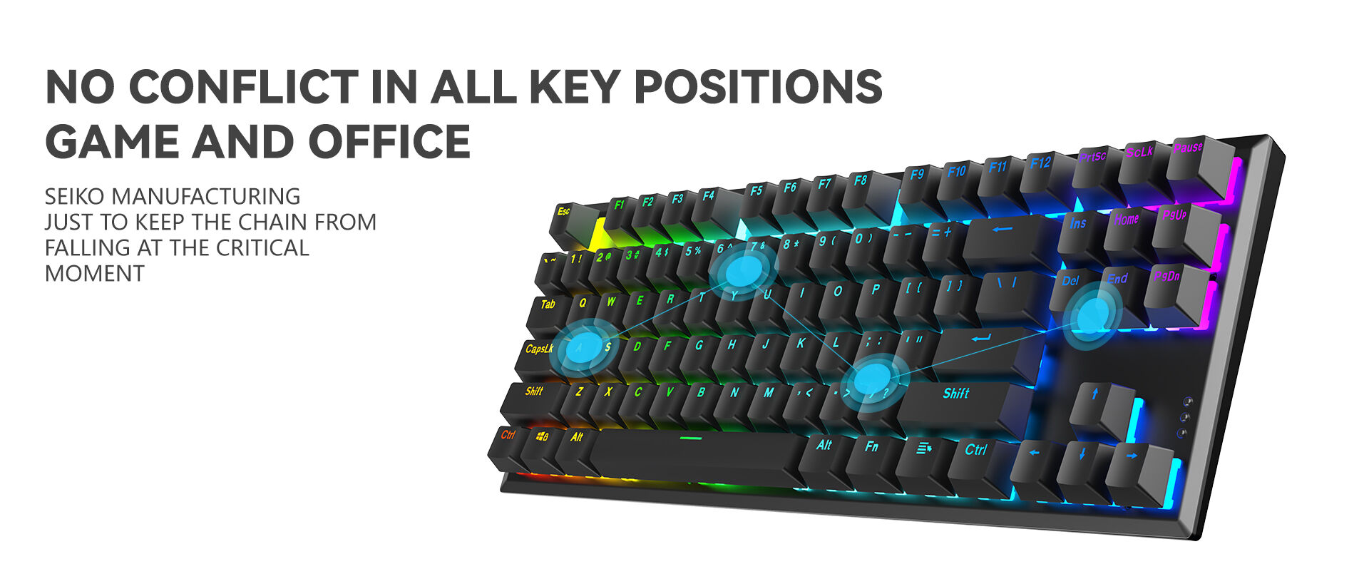 Buy Wholesale China 87 Key Mechanical Keyboard With Double Injection ...