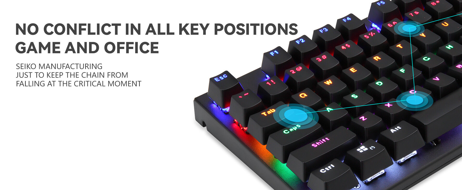 Buy Wholesale China Factory Custom Gaming Keyboard 87 Keys Rgb Led ...