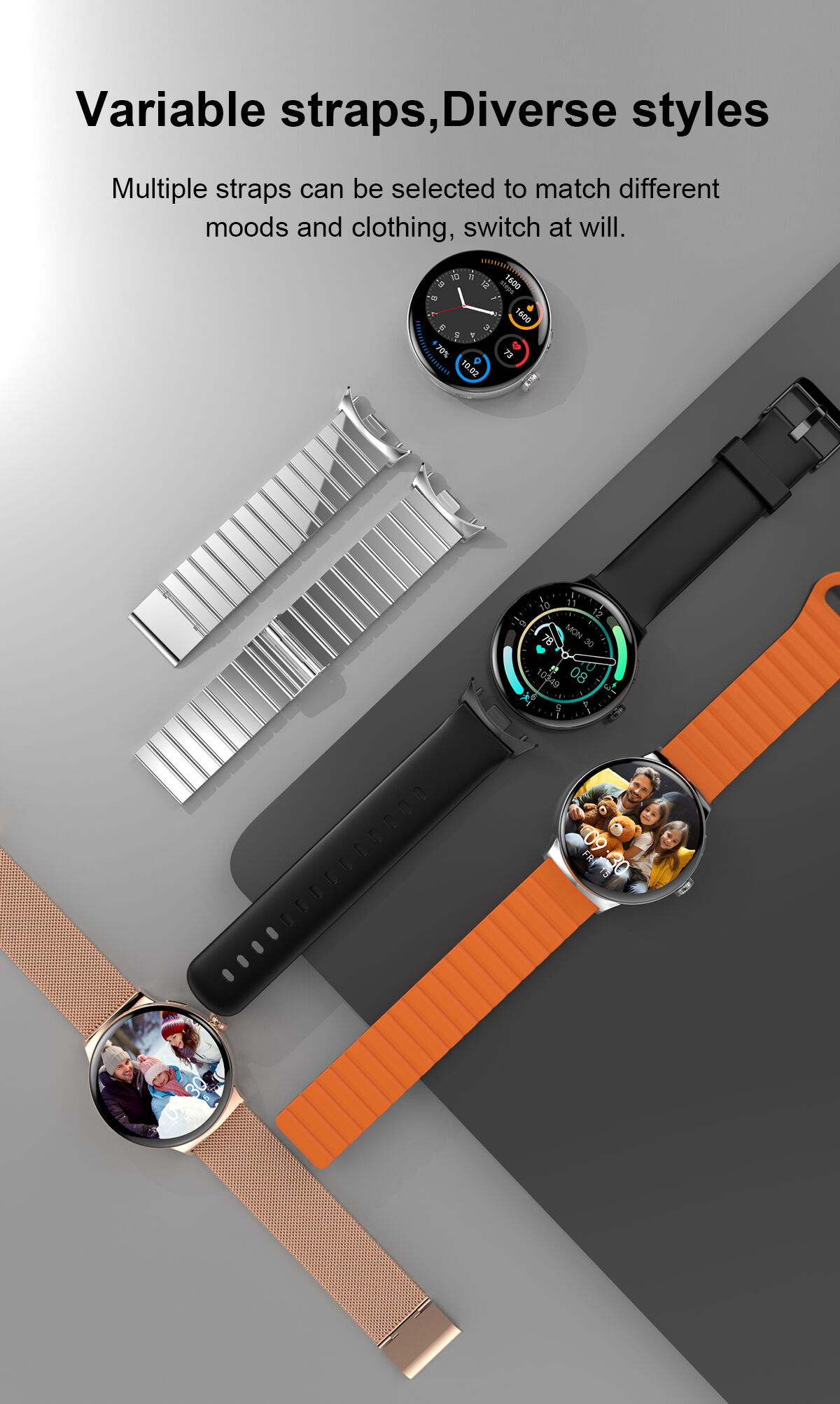 Smart Watches Hot Selling Fashion 2 In 1 Pendant Smartwatch Sport Reloj ...