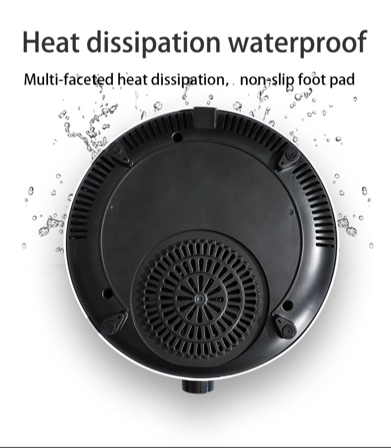 2200w Portable Single Induction Cooktop With Glass Ceramic And 8 ...