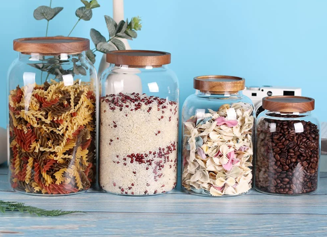 Bulk Buy China Wholesale Clear Glass Storage Jar Food Container Bottles ...