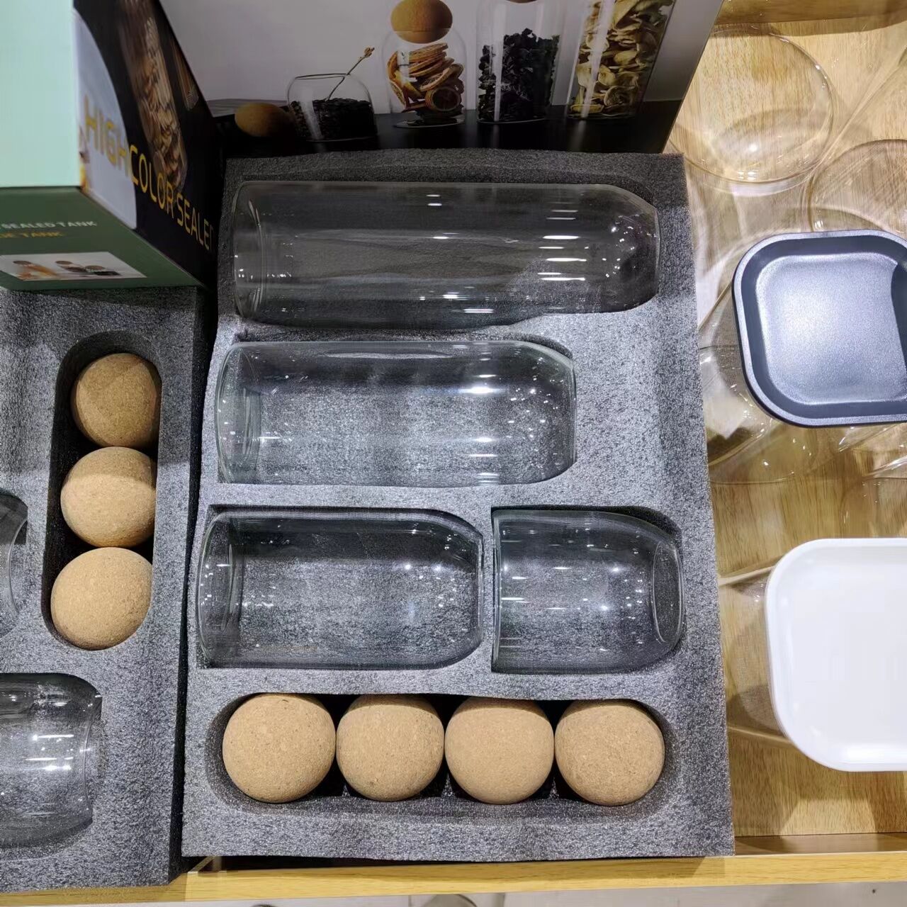 Bulk Buy China Wholesale Clear Glass Storage Jar Food Container Bottles ...