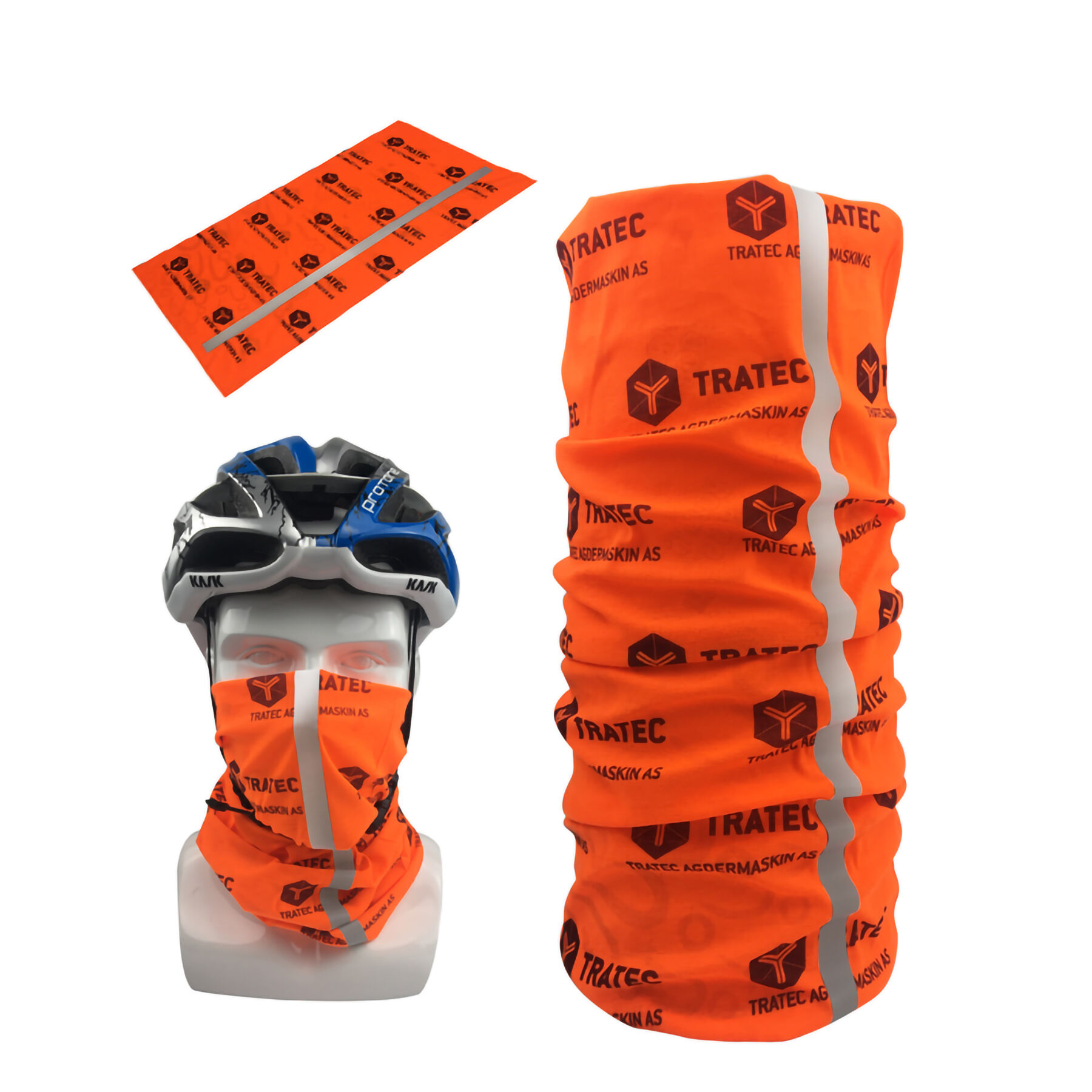 Factory Wholesale Neon Orange Multifunctional Tube Seamless Buff Neck ...