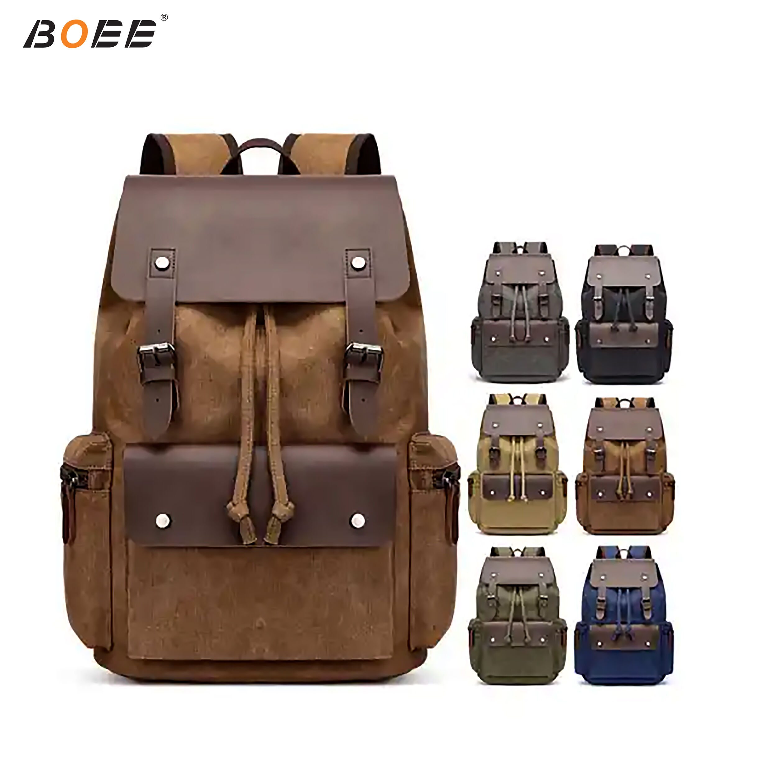 Leakproof Leisure Backpack Lightweight Vintage Backpack Hiking Camping ...