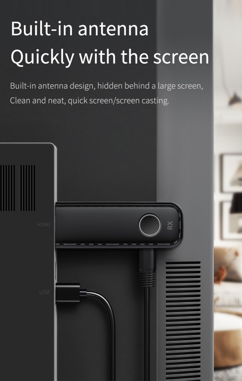 Wireless Meeting Sharing Screen System Built-in Antenna 1080p High ...