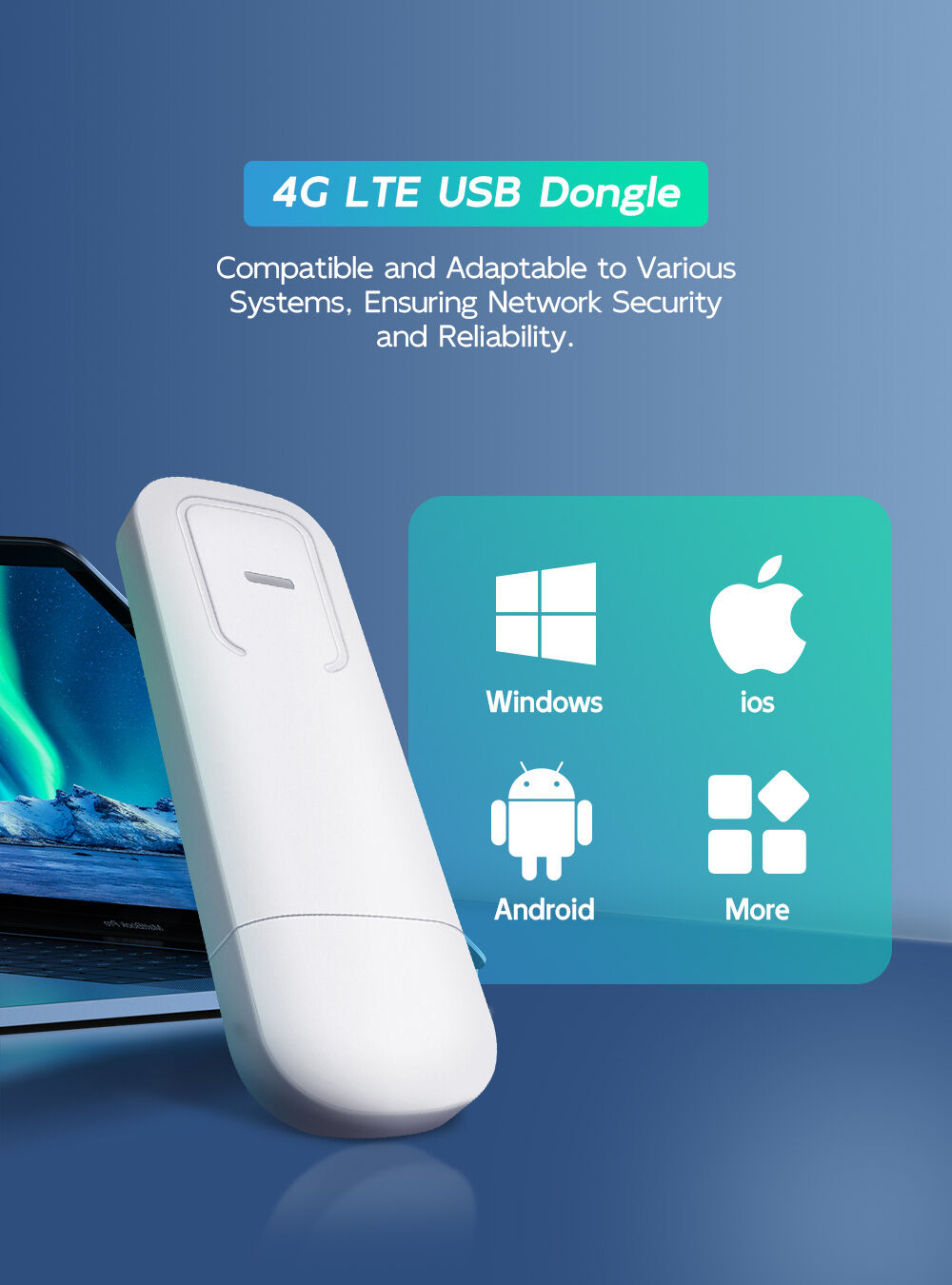 4g Dongle Usb Wifi Fdd Tdd Lte Mobile Router Hotspot Sim Card Slot ...