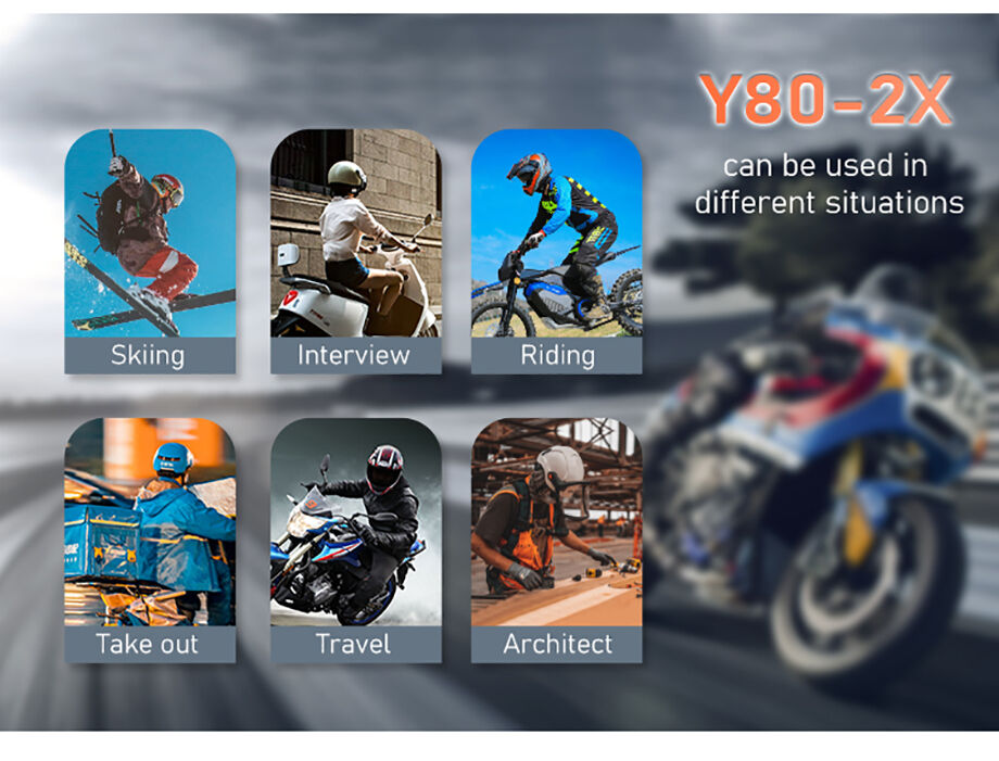 Buy Wholesale China Y80-2x Talking Time 18 Hours Wireless Intercom Earphones For Motorbike ...