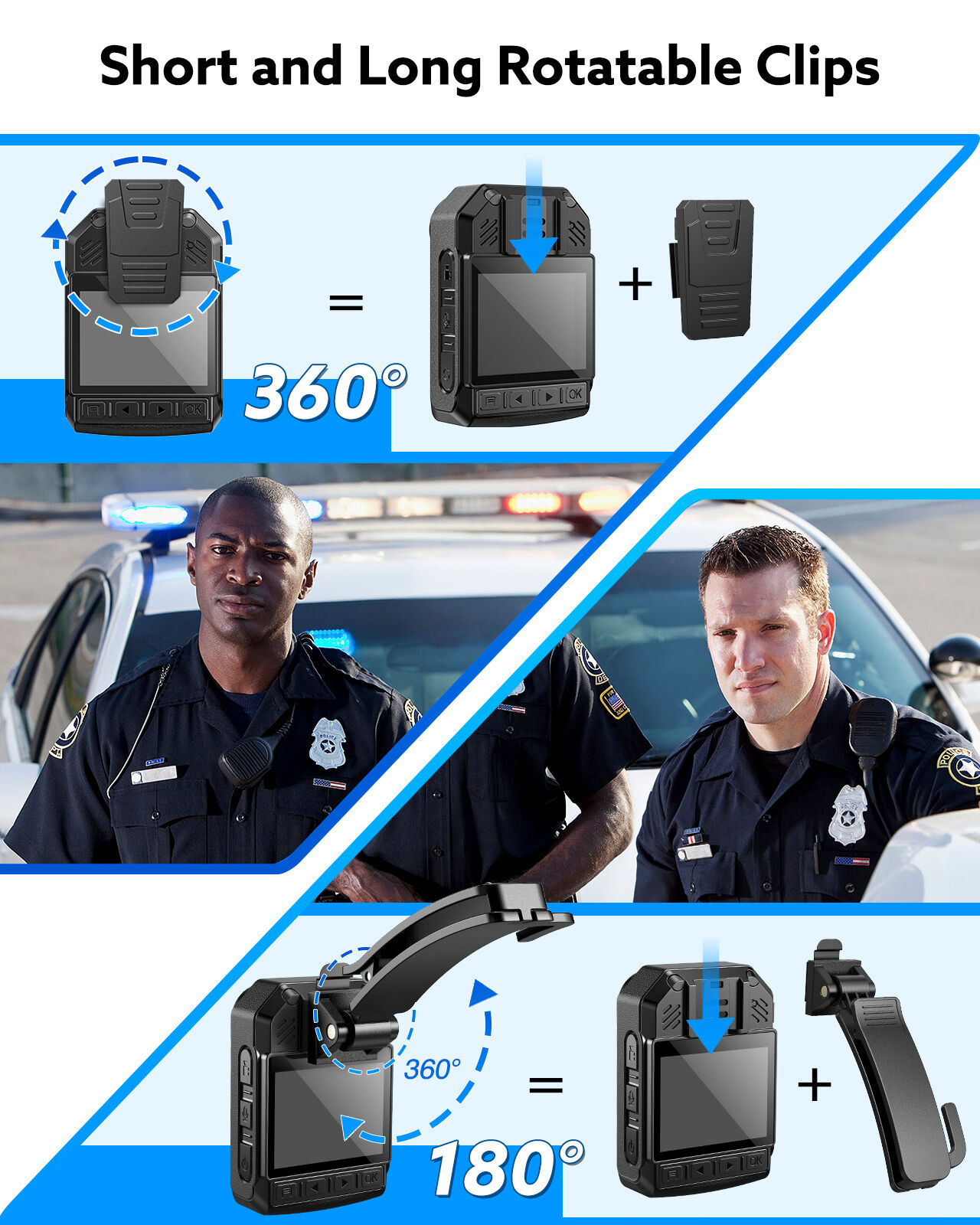 Boblov High Quality Body Worn Camera 1296p Body Mounted Camera Night ...