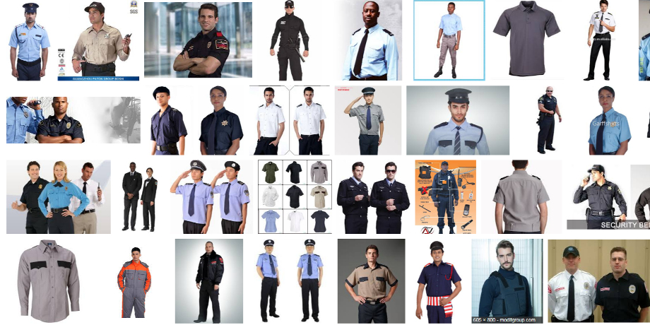 Low Moq Customized Design Uniform Suit Guard Security Clothing Samples ...