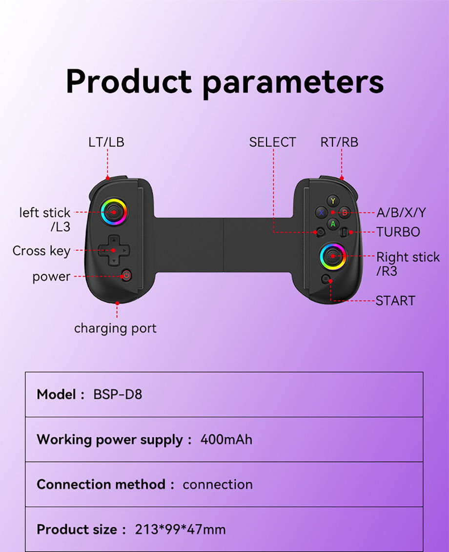 Buy Wholesale China A D8 Wireless Stretching Extendable Gaming ...