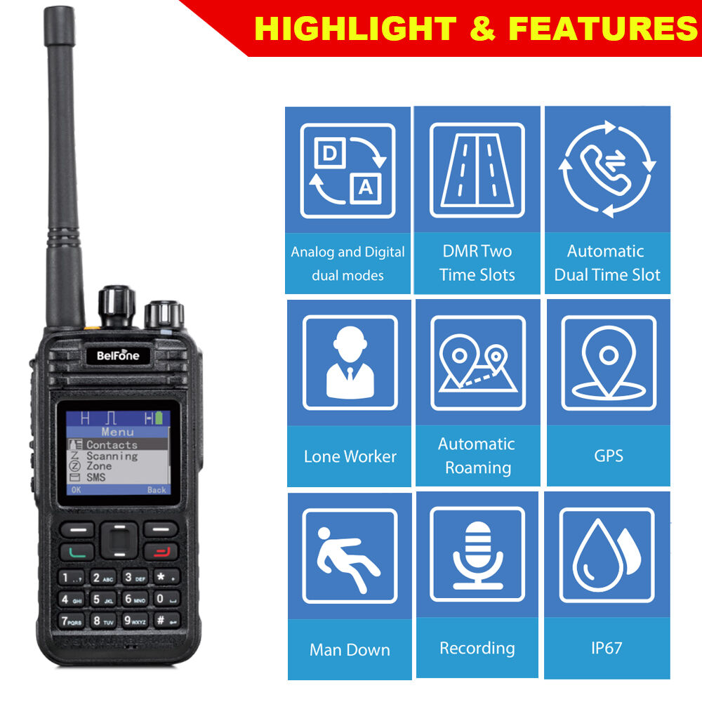 Rugged Uhf Vhf Two Way Radio Long Range Walkie Talkies With 2000mah ...