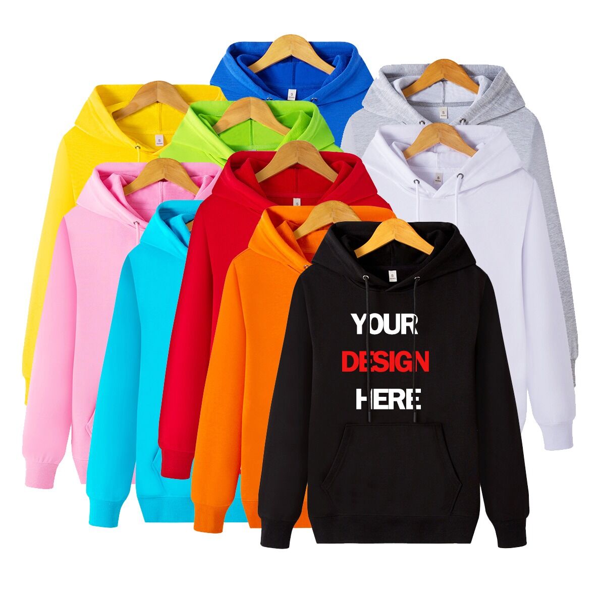 Oem Logo Printed Sweatshirt Winter Thicken 430gsm Super Soft Fleece ...