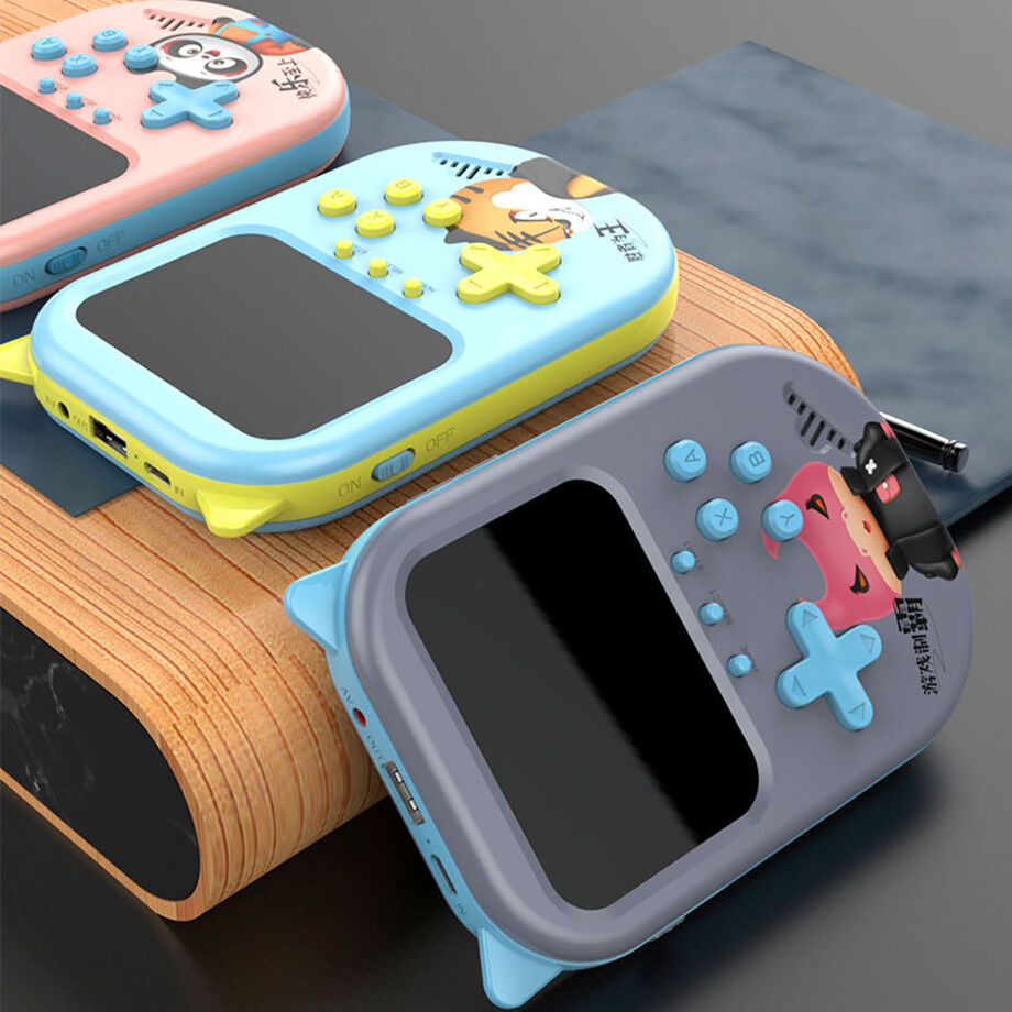 A A10 Cat Ear Handheld Game Console 3.5 Inch Screen 500 In 1 Games ...