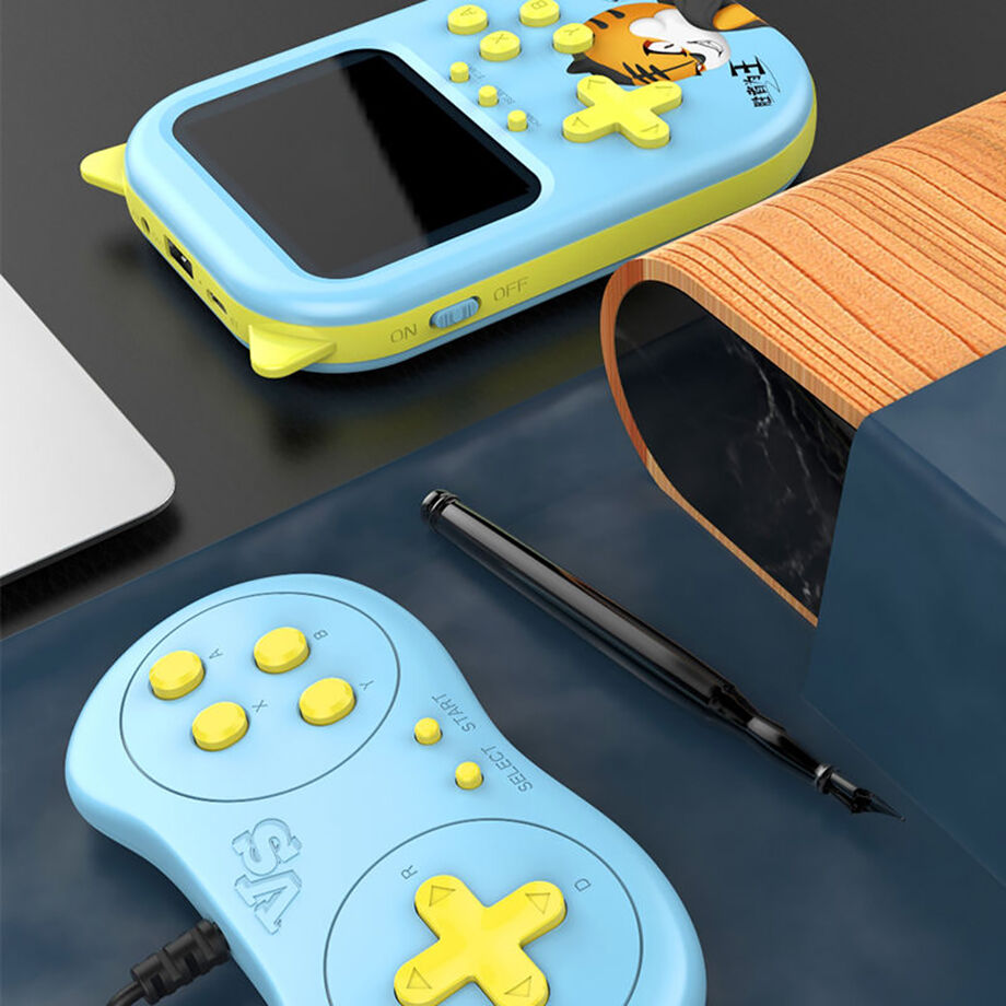 A A10 Cat Ear Handheld Game Console 3.5 Inch Screen 500 In 1 Games ...