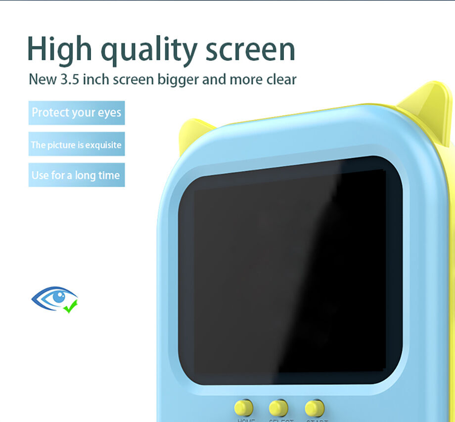 A A10 Cat Ear Handheld Game Console 3.5 Inch Screen 500 In 1 Games ...