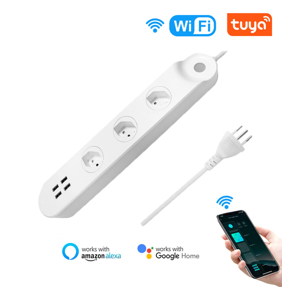 Buy Wholesale China Tuya Wifi Swiss Standard 10a Extension 3 Ac Socket ...