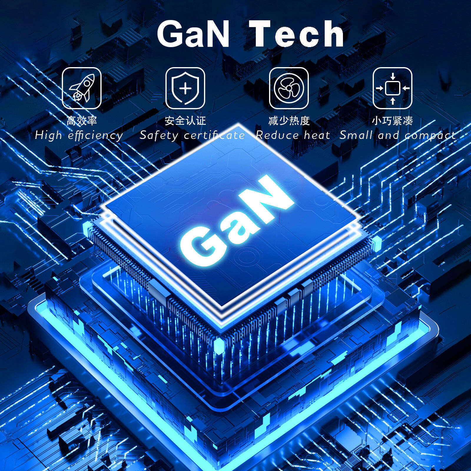 Buy Wholesale China Factory Supply 100w Gan Chargers With Gan Tech With ...