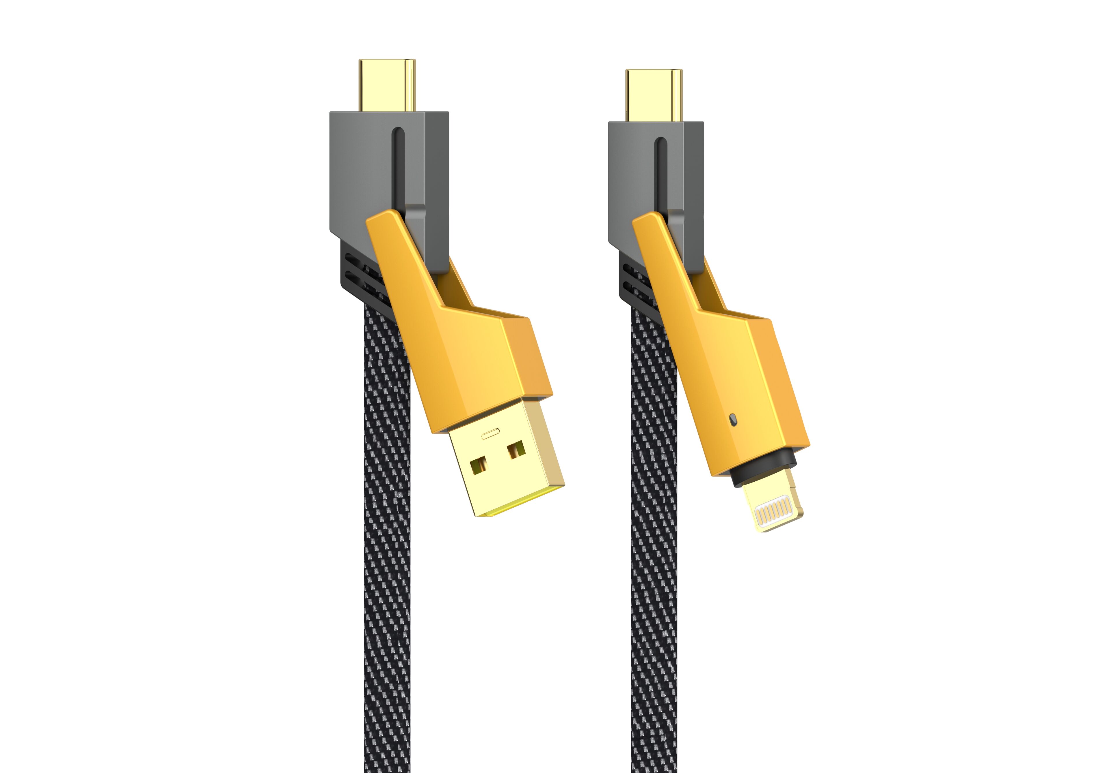 4-in-1 Cable Multifunction Data And Charging Flexible Usb Cables For ...