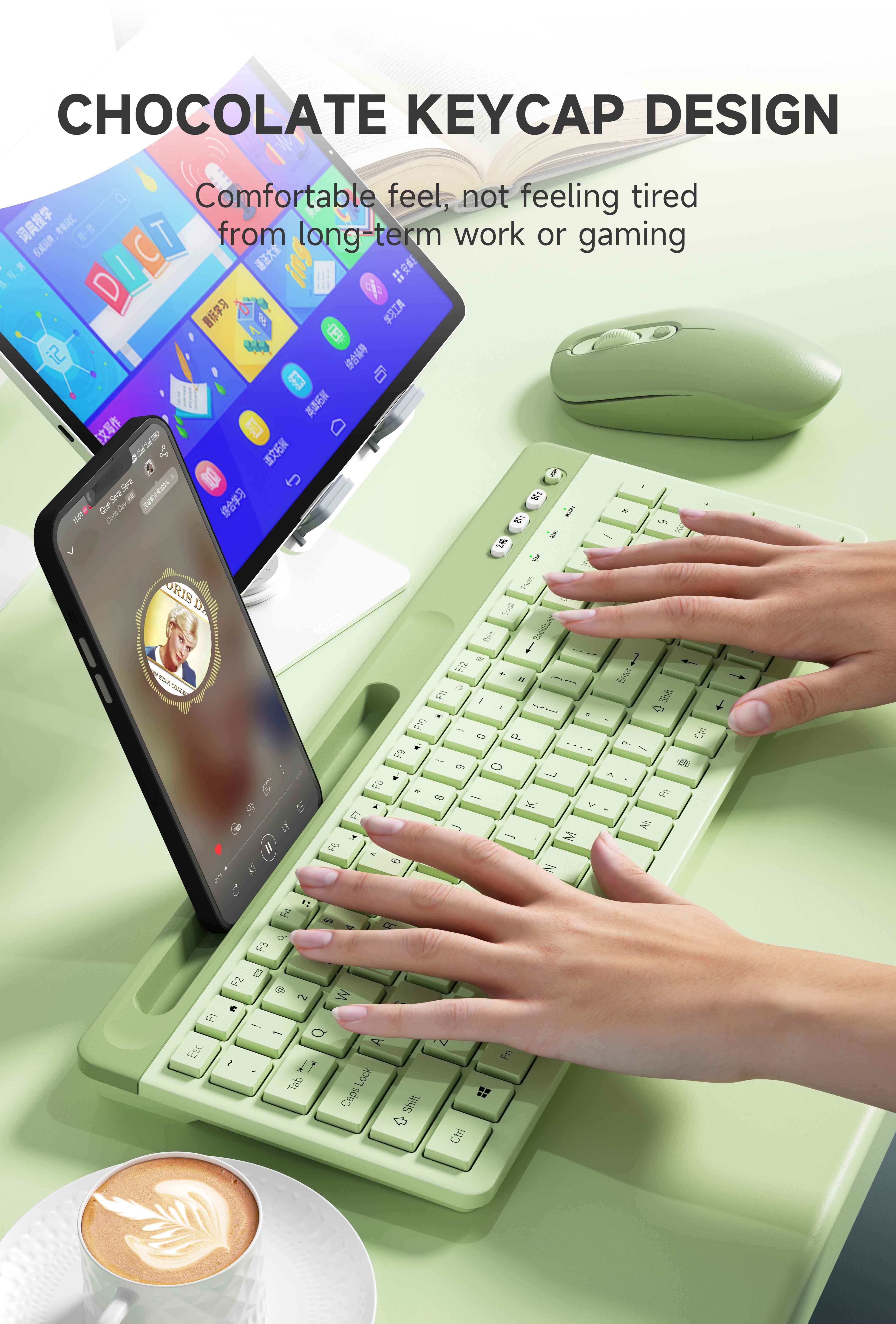 Umila Wireless 2.4g Color Office Wireless Keyboard And Mouse Set Office ...