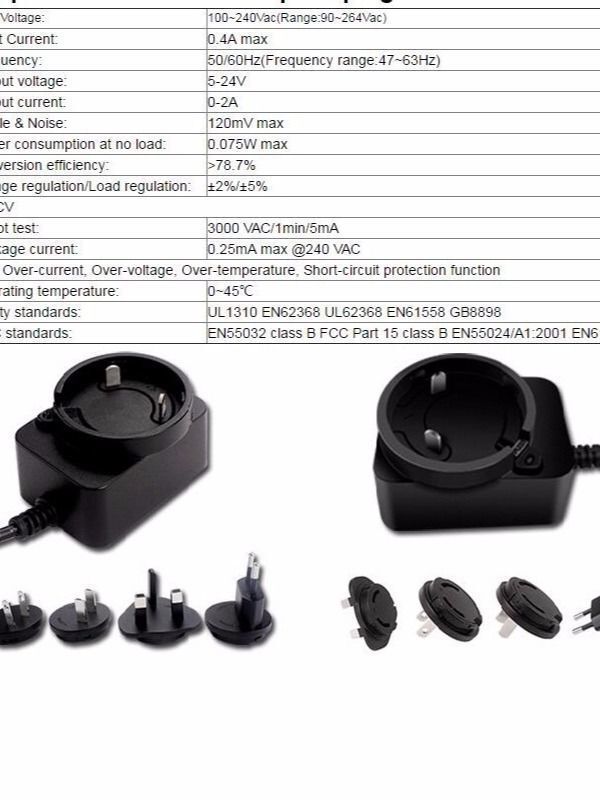 Buy Wholesale China International Us Eu Uk Cn Plug 5v 9v 12v 15v 1a 1 ...