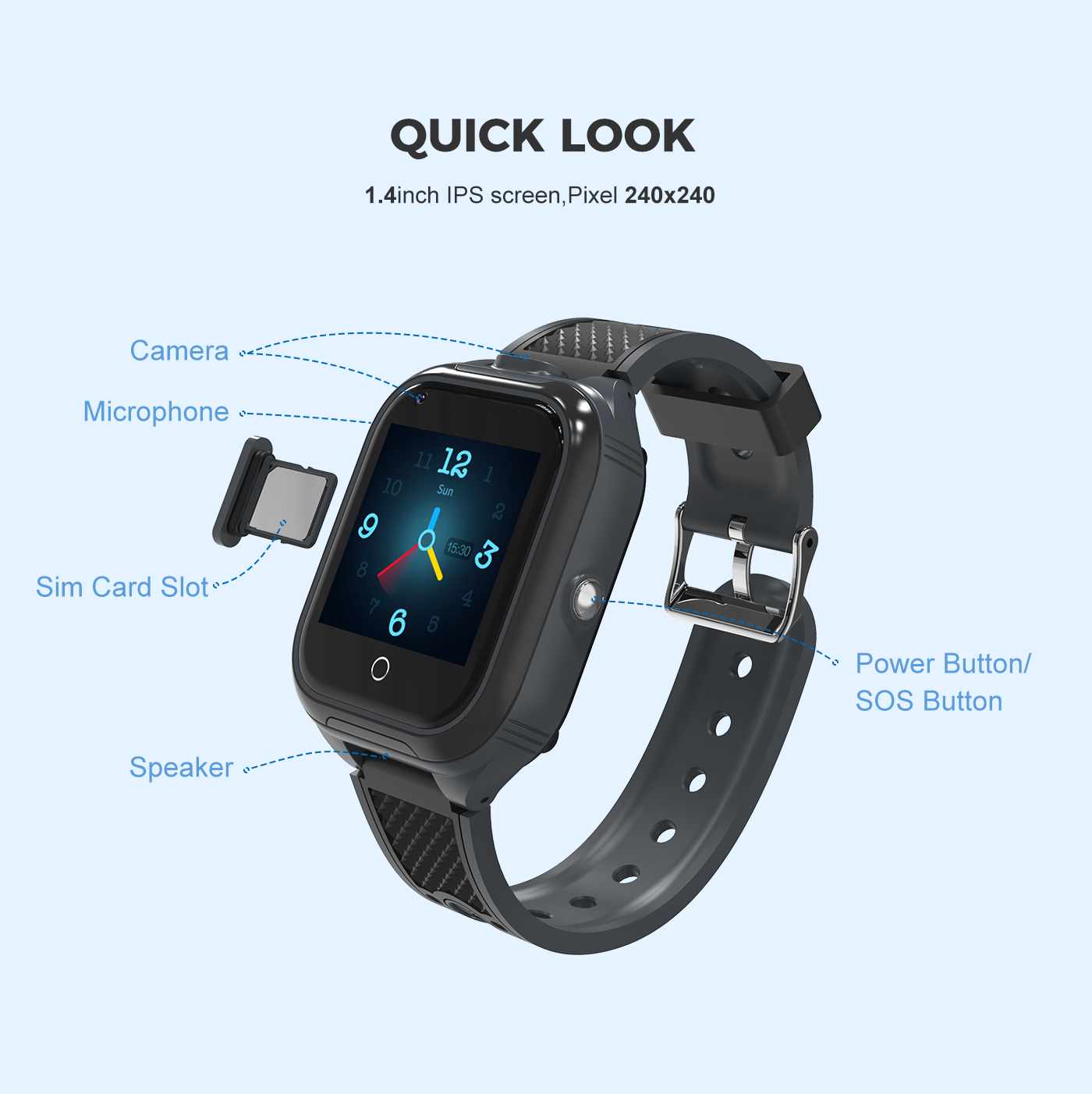 Buy Wholesale China Motto Newst Lt21 Pro 4g Kid Smartwatch Gps Location ...
