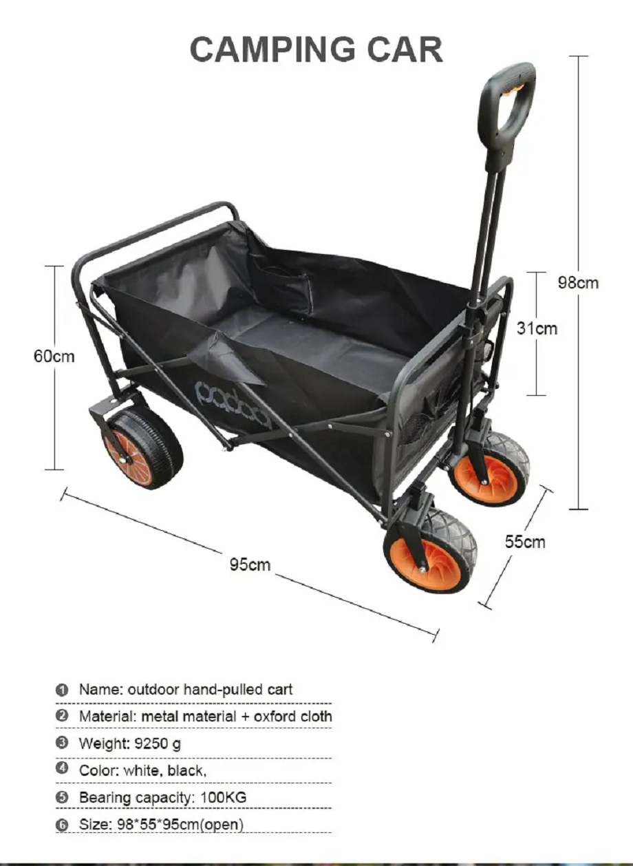 Buy Wholesale China 2024 New Electric Heavy Duty Folding Collapsible Wagon, Utility Outdoor ...