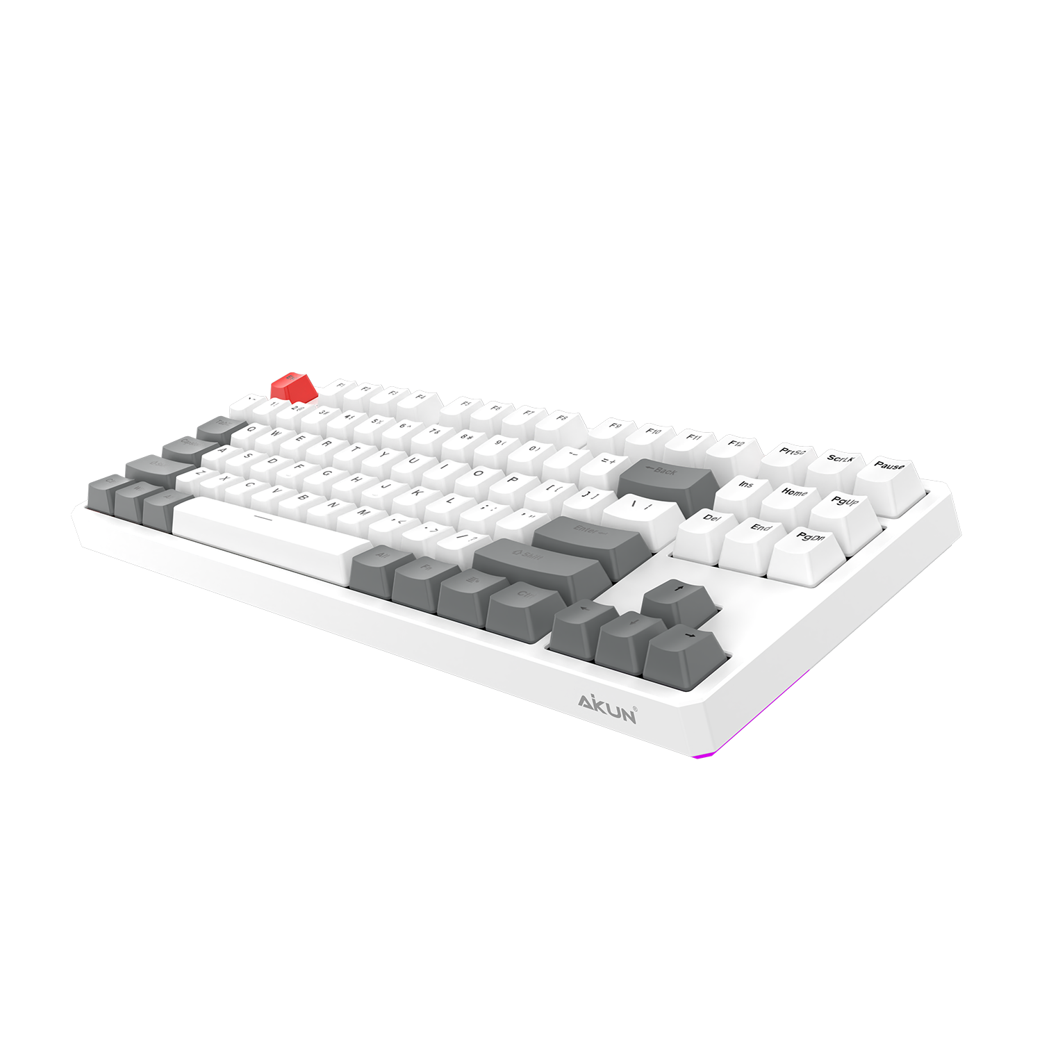 Aikun Gx987 Wired Wireless Bt 3 Modes 87 Keys Gaming Keyboard With ...