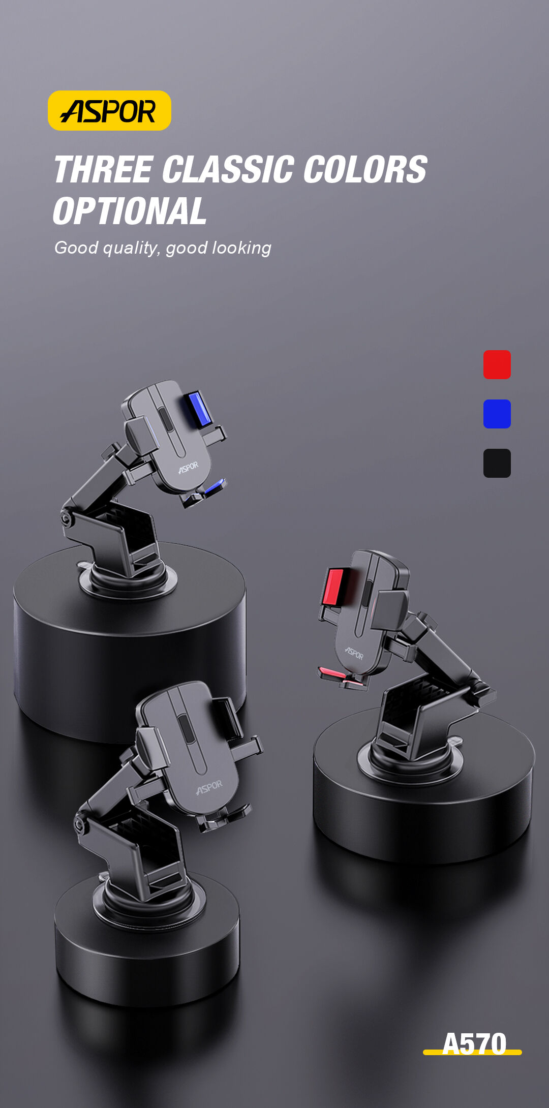 Buy Wholesale China Aspor A570 Smartphones Universal Air Vent Cell Phone Car Mount Wholesale ...