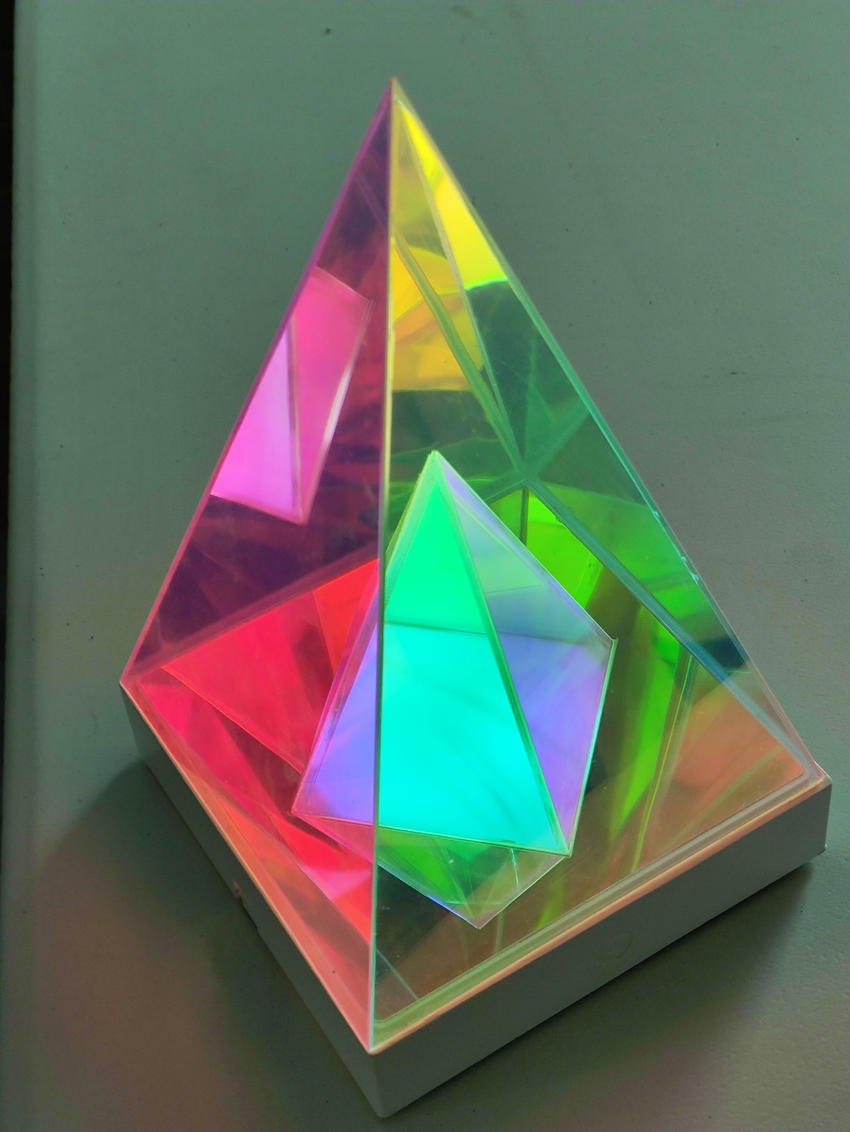 Buy Wholesale China Acrylic Desktop Creative Atmosphere Light Pyramid ...
