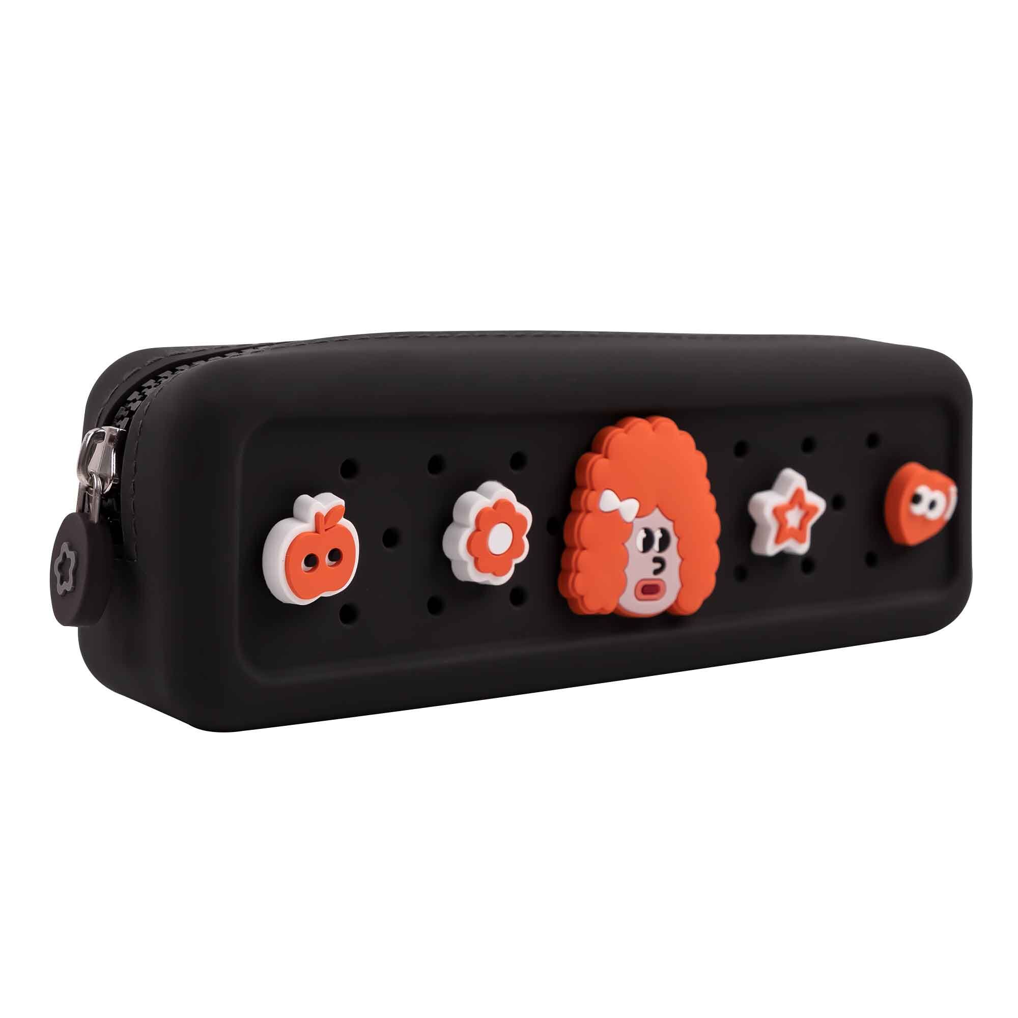 Creative Pvc Charm Silicone Pencil Cases Kid Pen Cases Pouch Stationary ...