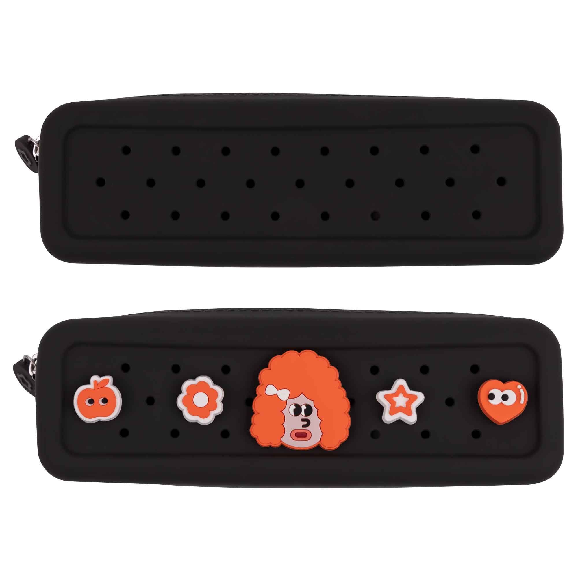 Creative Pvc Charm Silicone Pencil Cases Kid Pen Cases Pouch Stationary ...