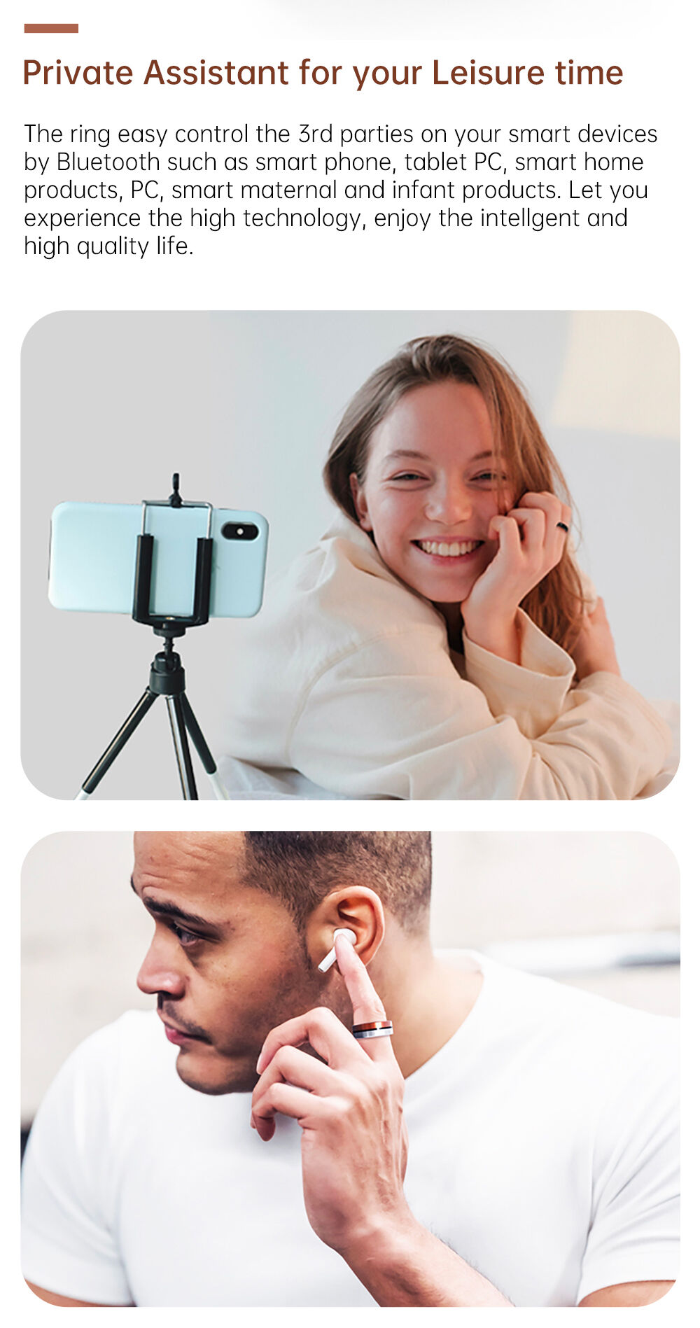 Hot Selling Smart Touch App Customized Sos Function Health Sleep Smart ...