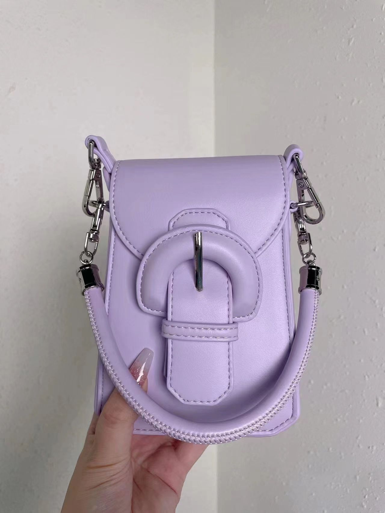 New Fashion Pu Leather Women's Phone Bag, Embroidery Phone Bag,mobile ...