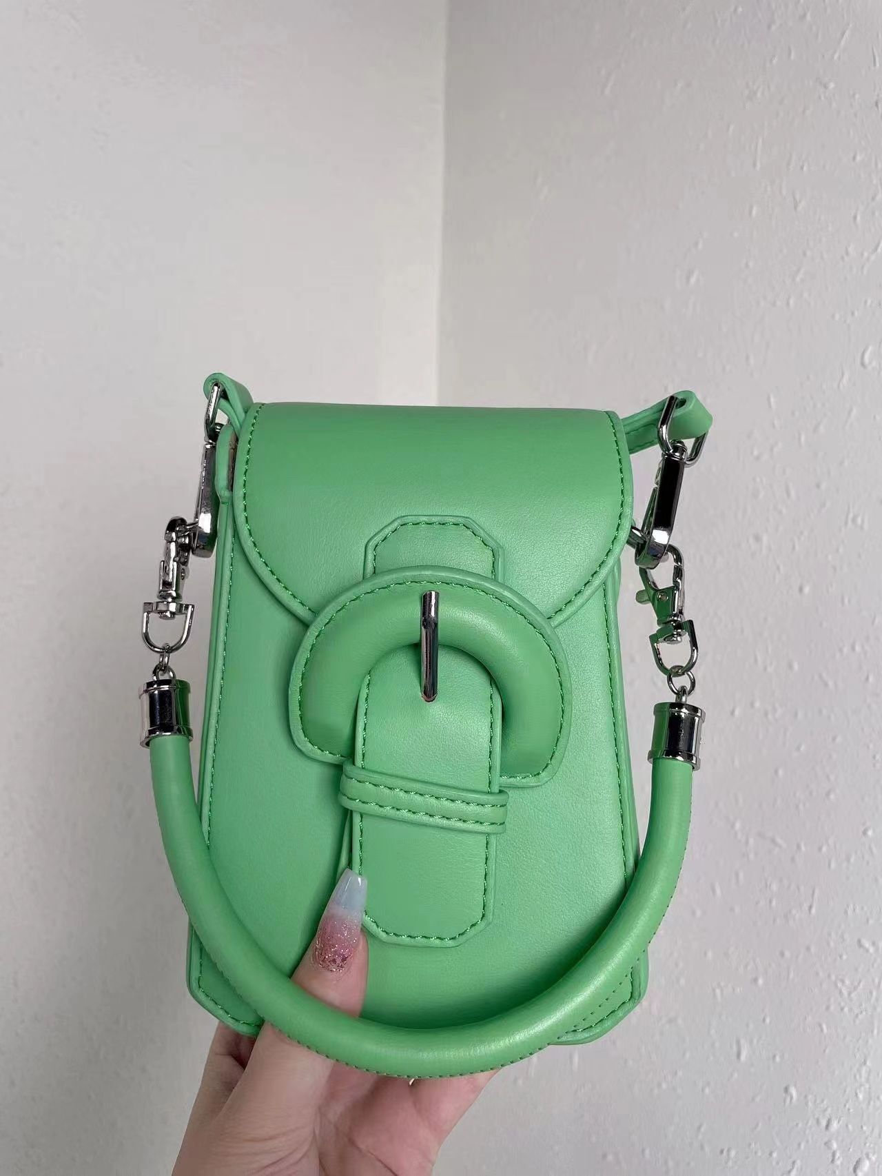 New Fashion Pu Leather Women's Phone Bag, Embroidery Phone Bag,mobile ...