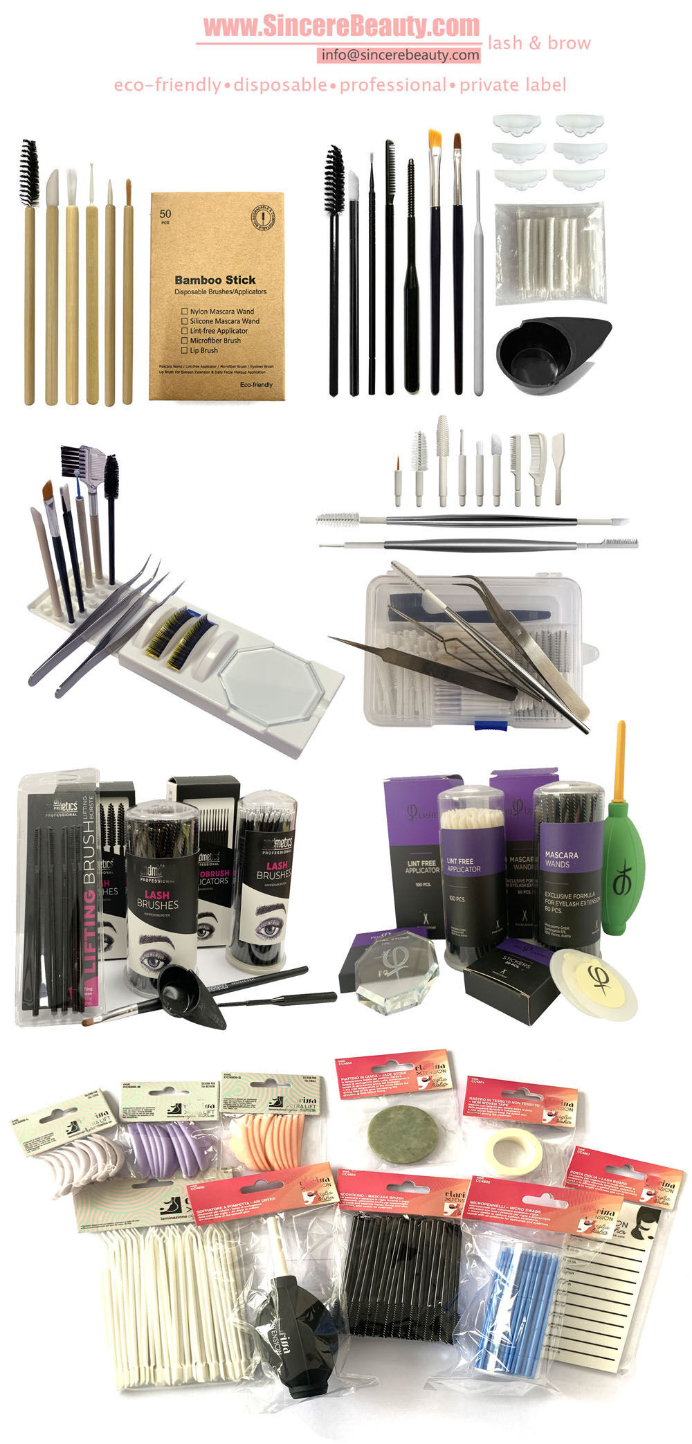 Buy Wholesale China Disposable Eyelash Brushes Including Mascara Wand ...