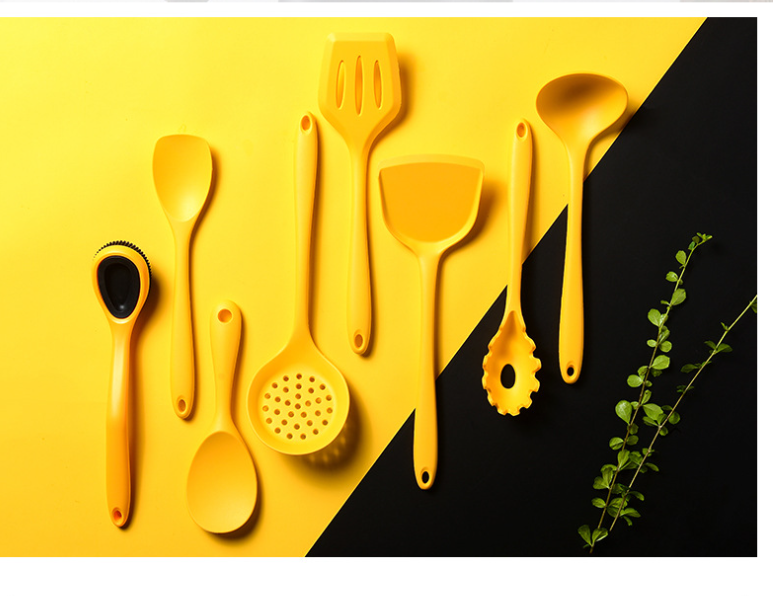Factory Price Yellow Chinese All Inclusive Silicone Cookware Set 8 ...