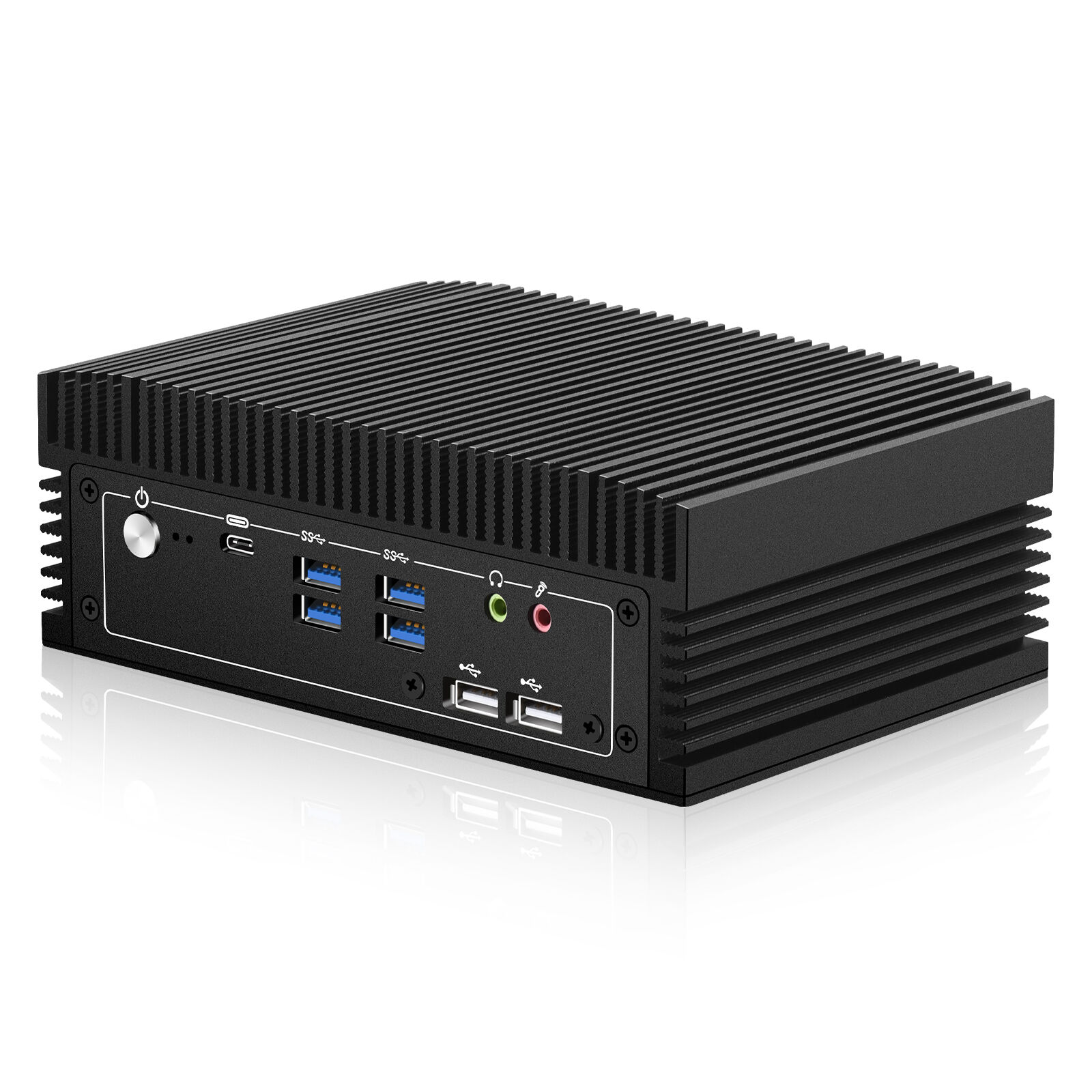 Fanless I7 Industrial Mini Pc Firewall Micro Appliance Intel 13th I7-1360p Dual Ethernet Desktop ...