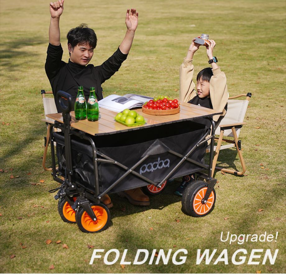 Ride On Camping Cart Electric Drive Outdoor Heavy Duty Folding Wagon ...