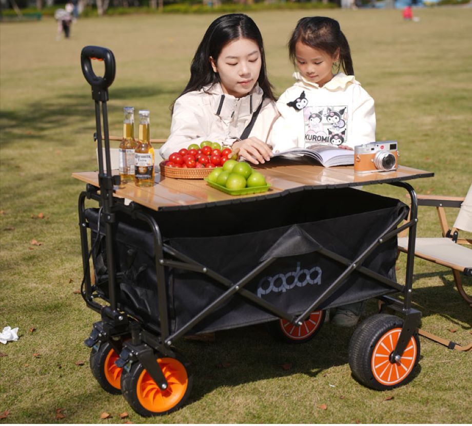 Ride On Camping Cart Electric Drive Outdoor Heavy Duty Folding Wagon ...