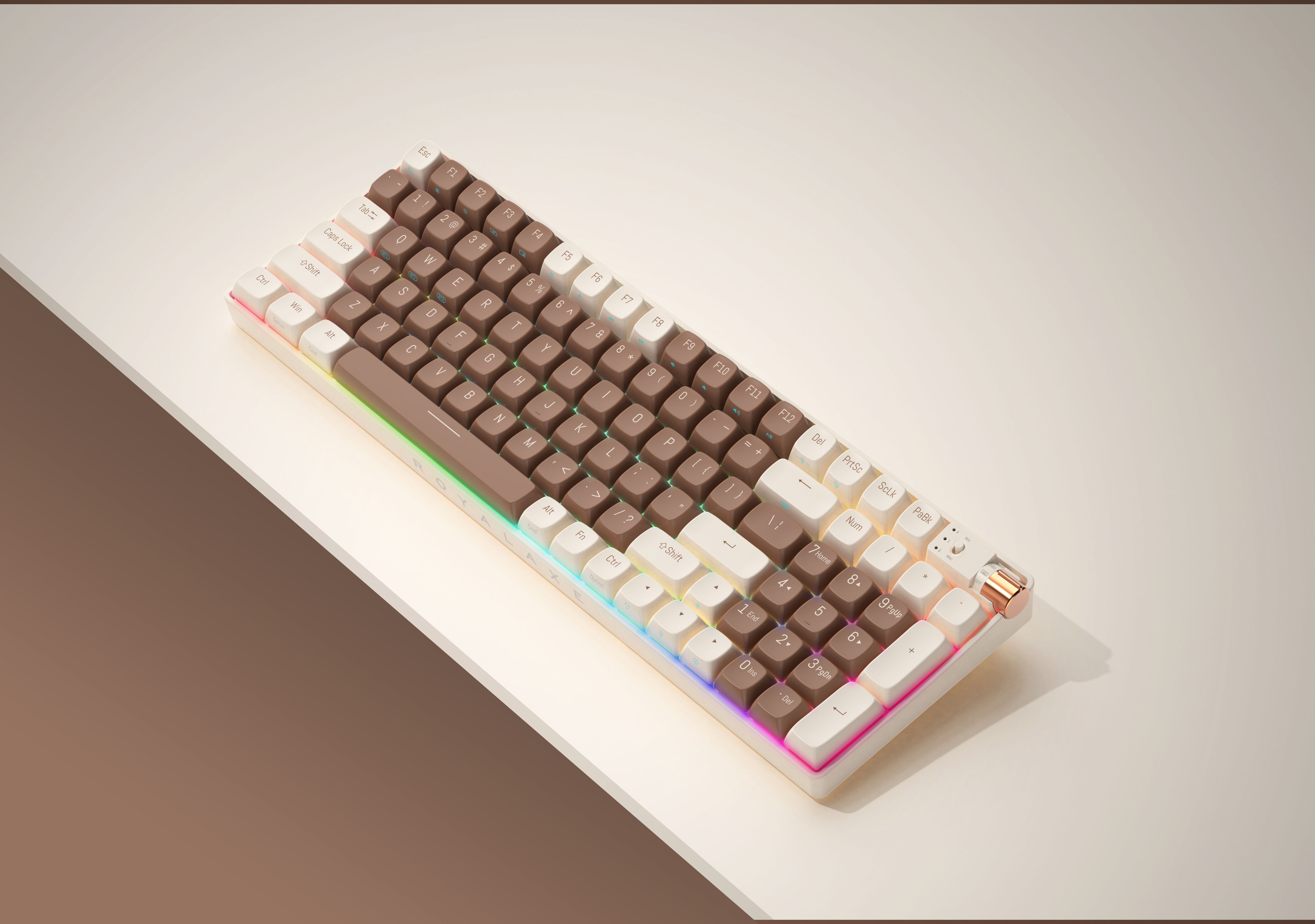 Oem Wired+2.4g Wireless+bluetooth Double Shot Pbt Mechanical Keyboard ...